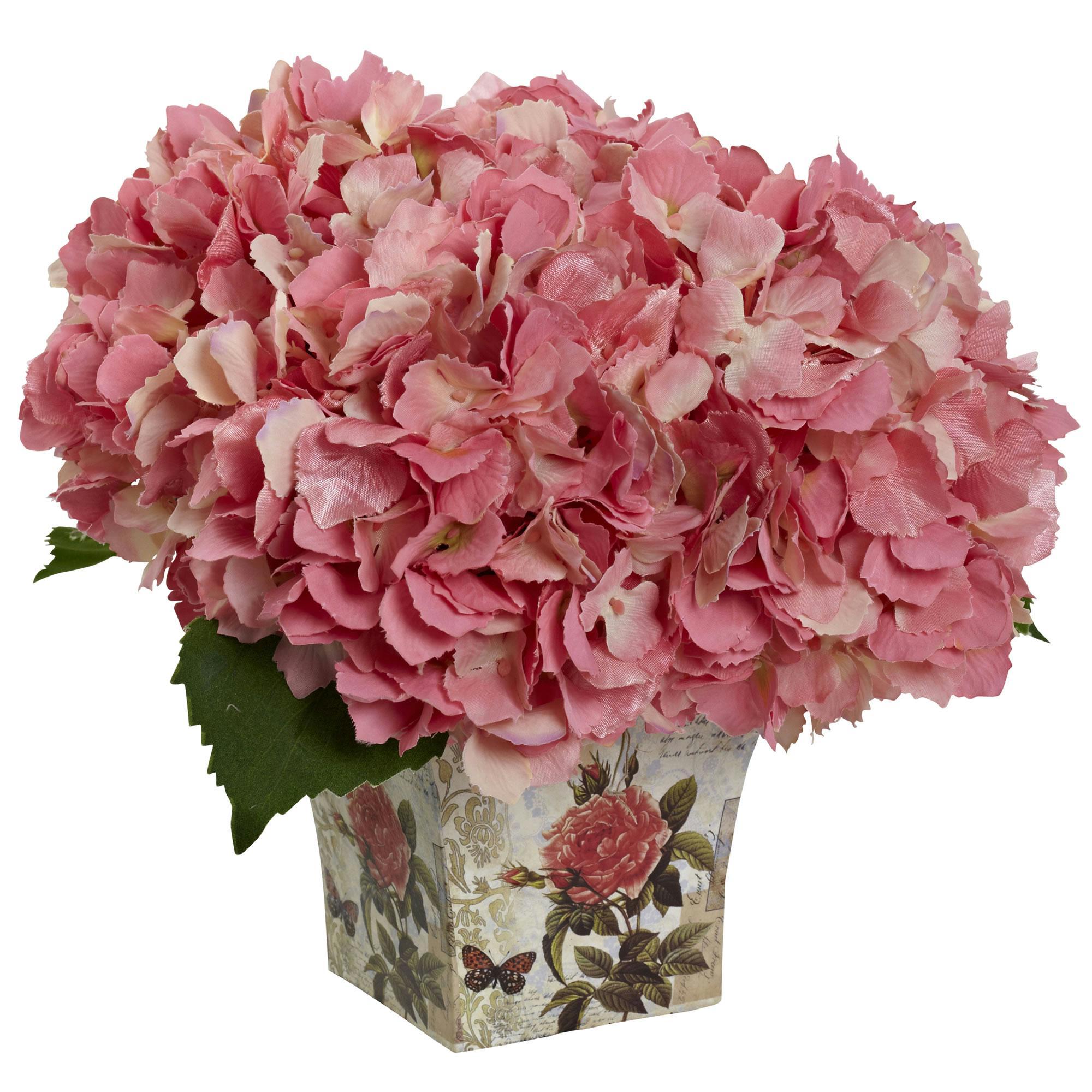 Hydrangea with Floral Planter | SilkBlume