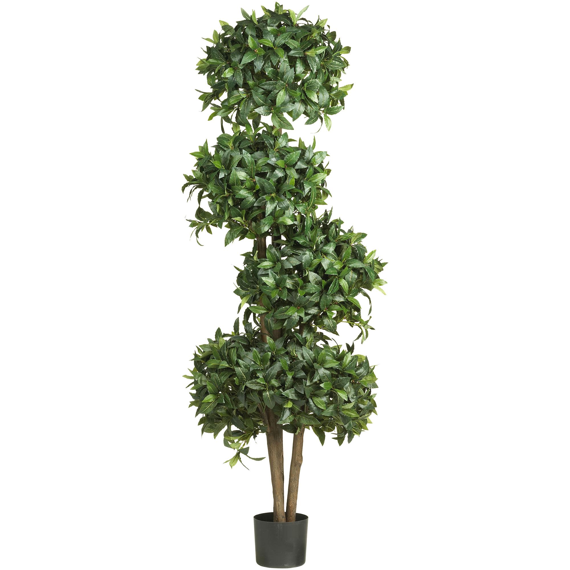69" Sweet Bay Topiary w-4 Balls Silk Tree | SilkBlume