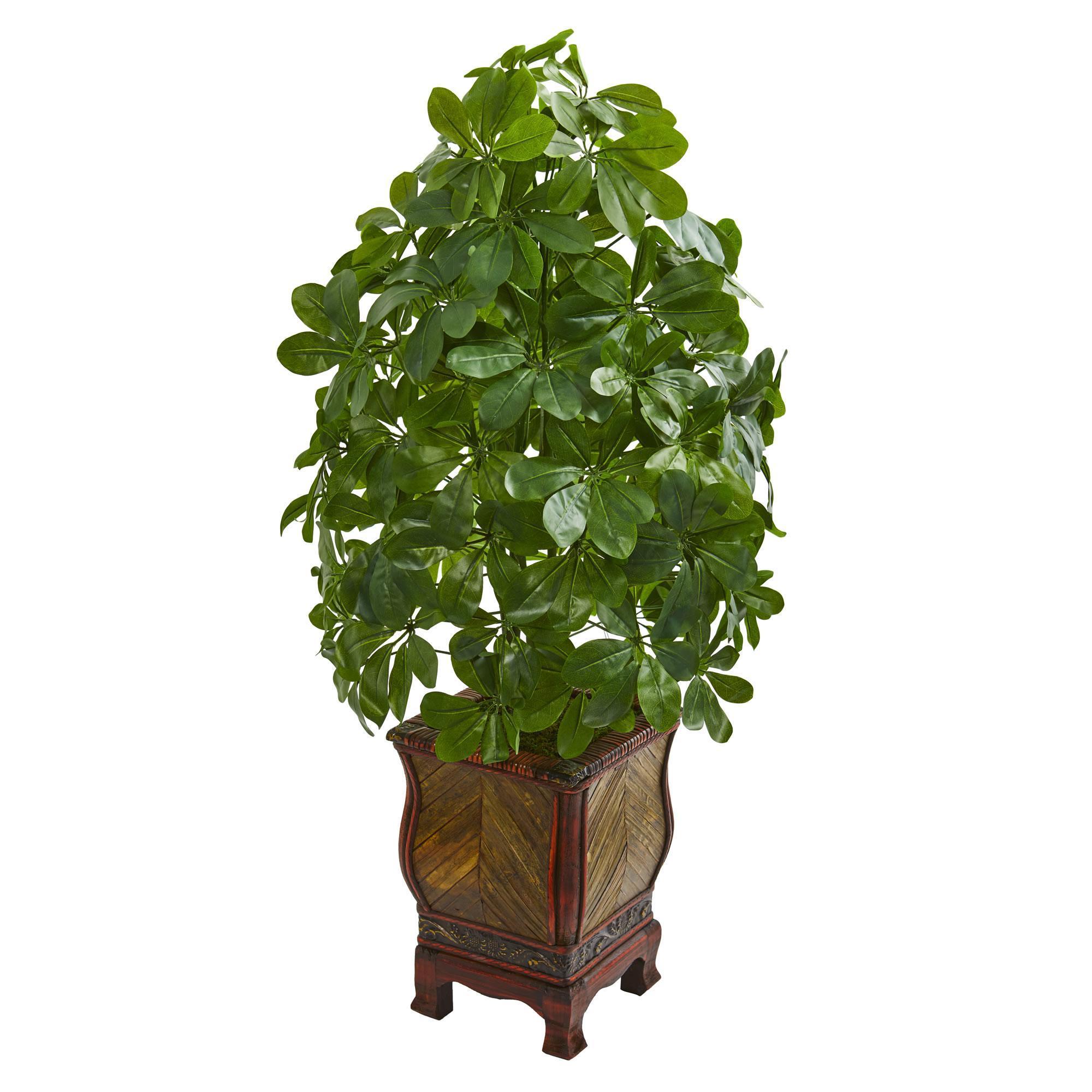 3' Schefflera Artificial Plant in Decorative Planter | SilkBlume